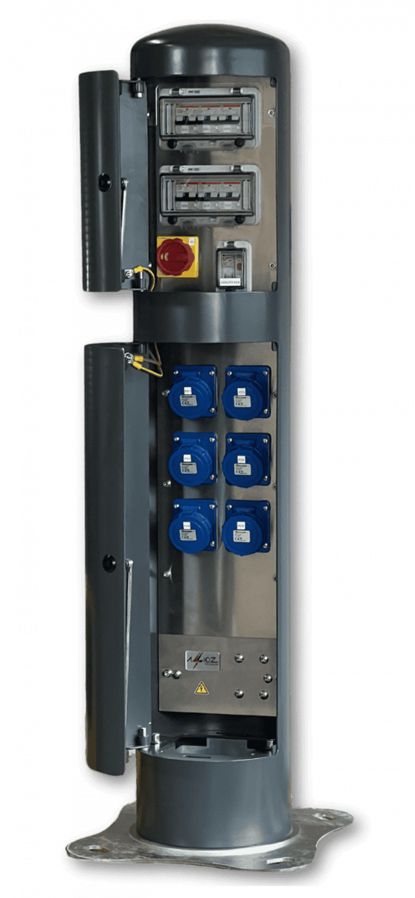 Choix N°1 borne de distribution d'énergie escamotable ou hors sol